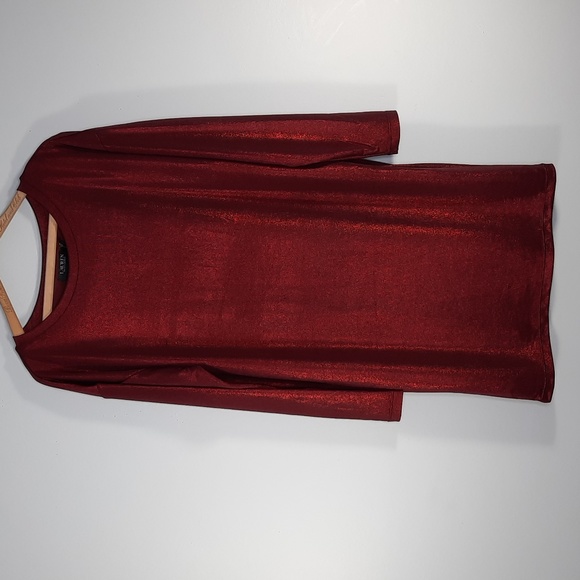 Lauren Ralph Lauren | Dresses | Nwt Lauren Ralph Lauren Red Metallic ...